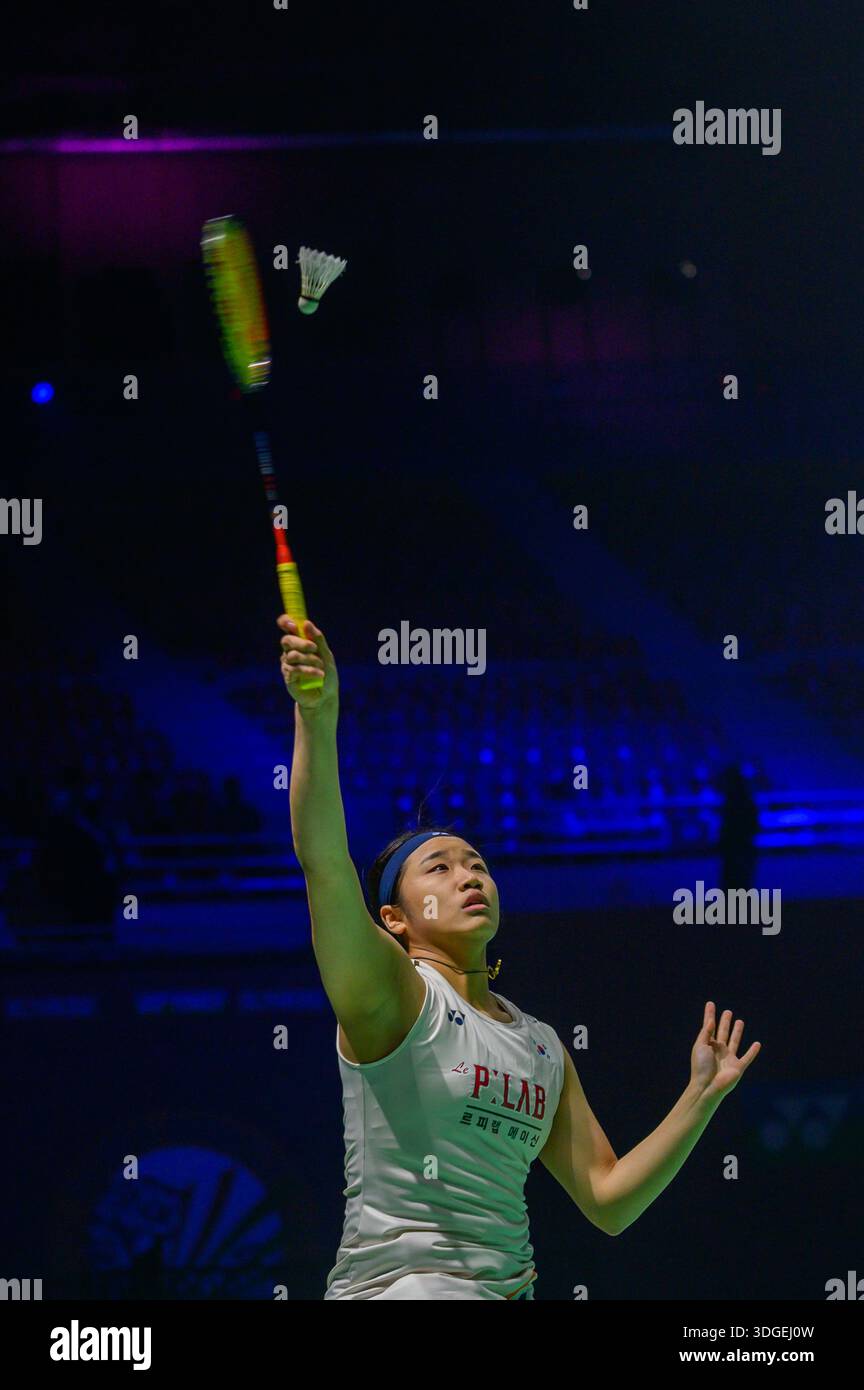 New Delhi, New Delhi, India. 16th Jan, 2026. South Korea's An Se Young ...