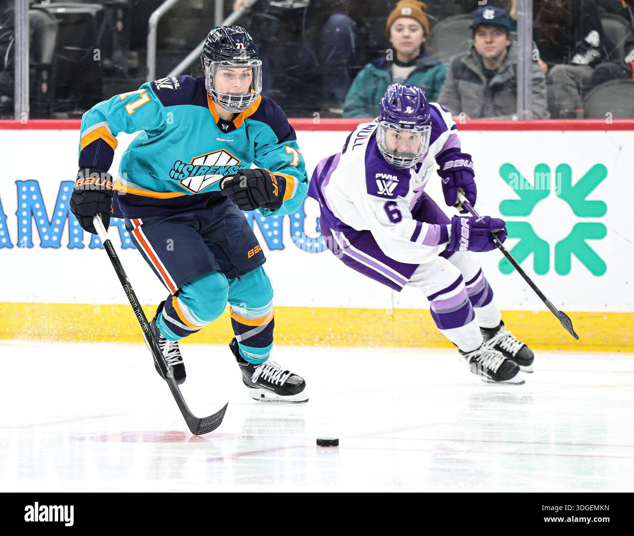 Newark, USA. 16th Jan, 2026. New York Sirens defender Jincy Roese (71 ...