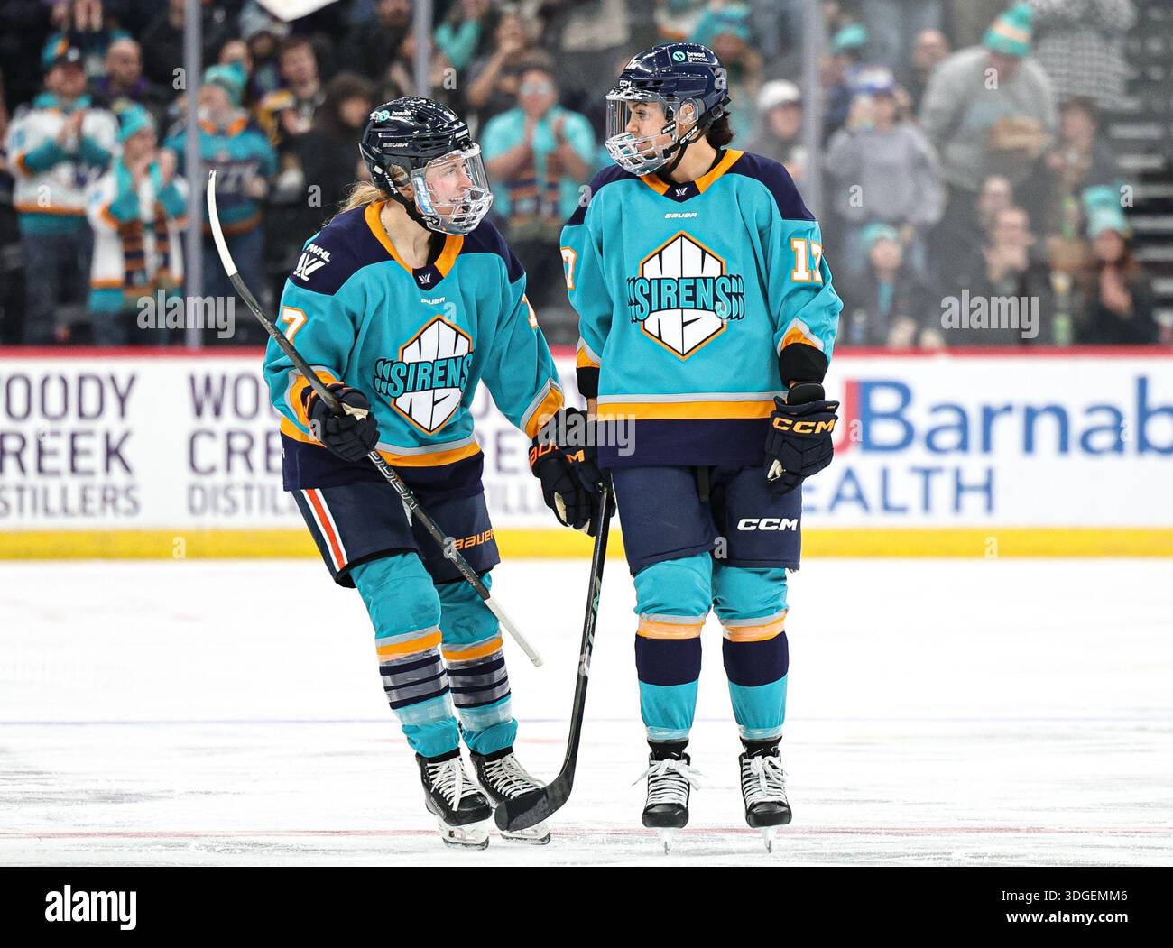 Newark, USA. 16th Jan, 2026. New York Sirens forward Savannah Norcross ...