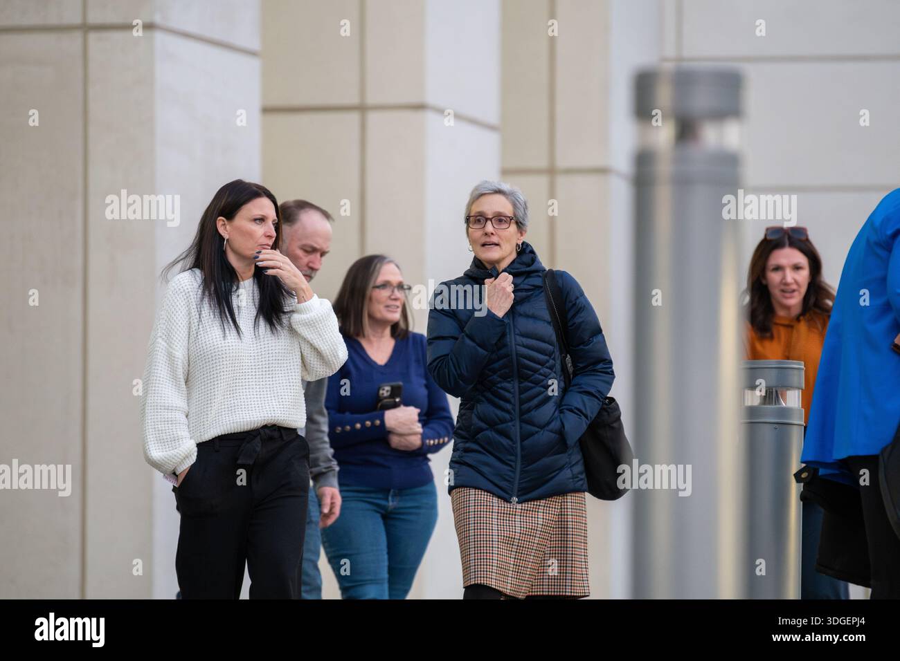 Provo, Utah, USA. 16th Jan, 2026. Some family members of Tyler Robinson ...