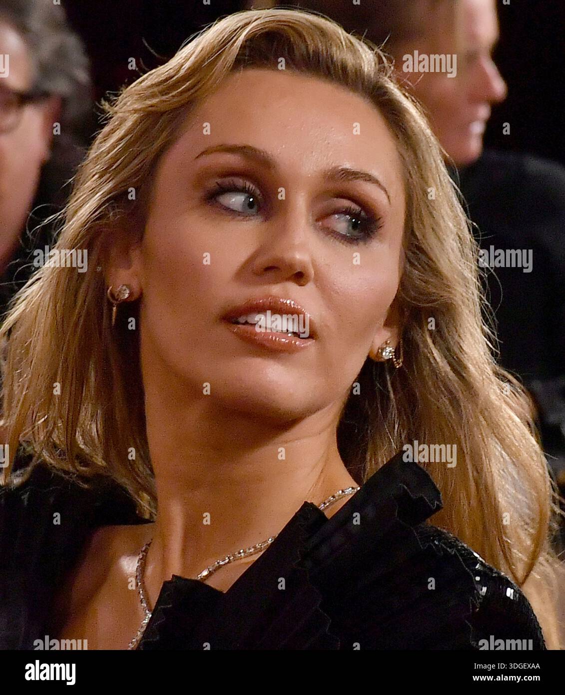 Miley Cyrus attends the 83rd annual Golden Globe Awards at The Beverly ...