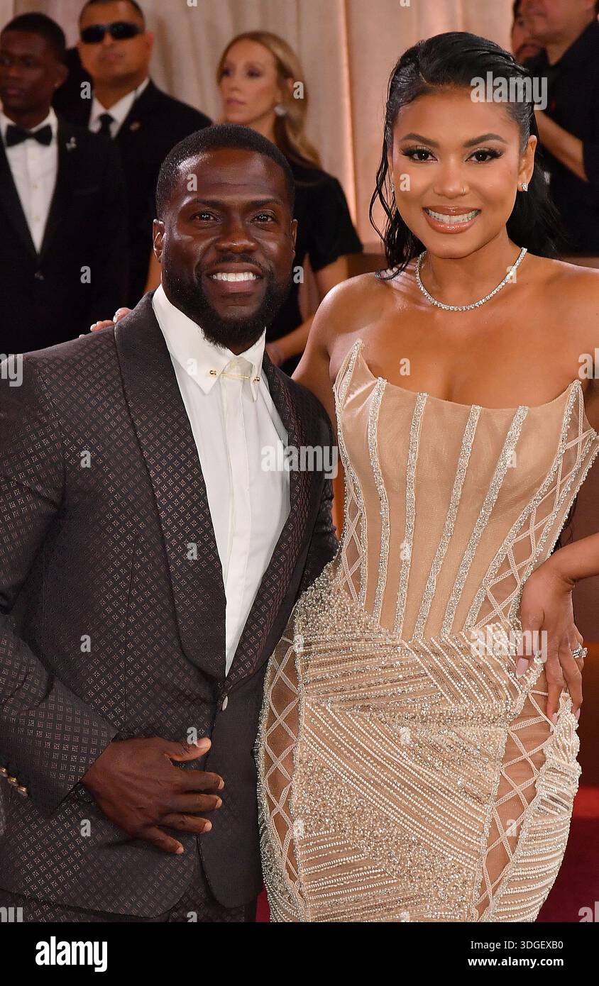 Eniko Hart, and Kevin Hart attend the 83rd annual Golden Globe Awards ...