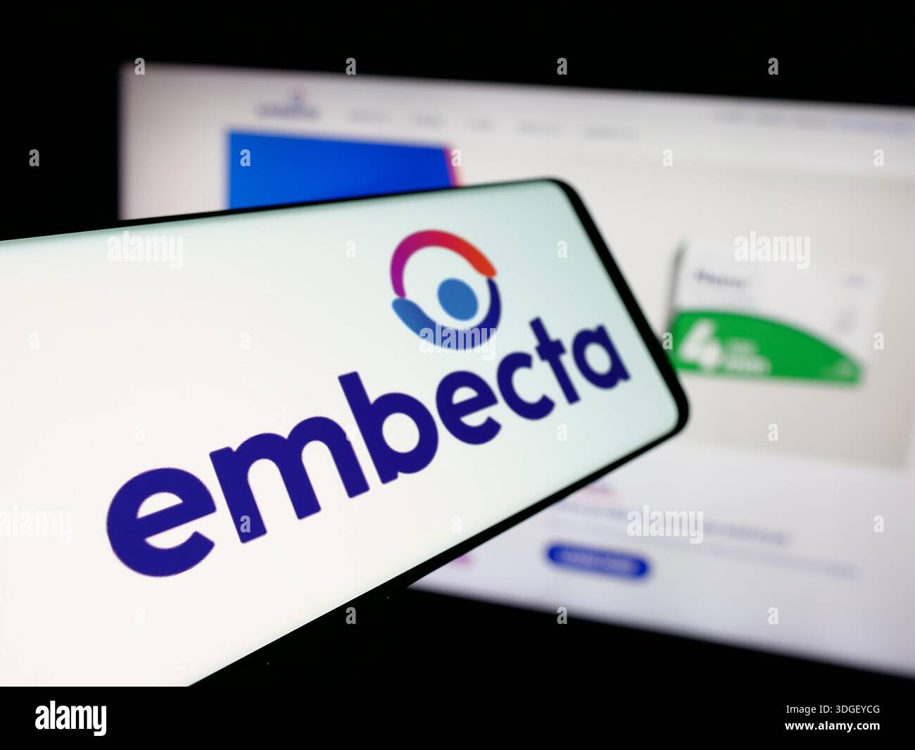 In this photo illustration, a smartphone with the logo of US medical ...