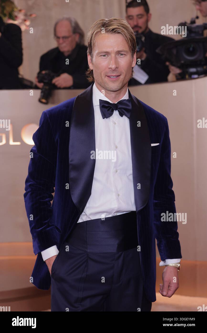 Glen Powell attends the 83rd annual Golden Globe Awards at The Beverly ...