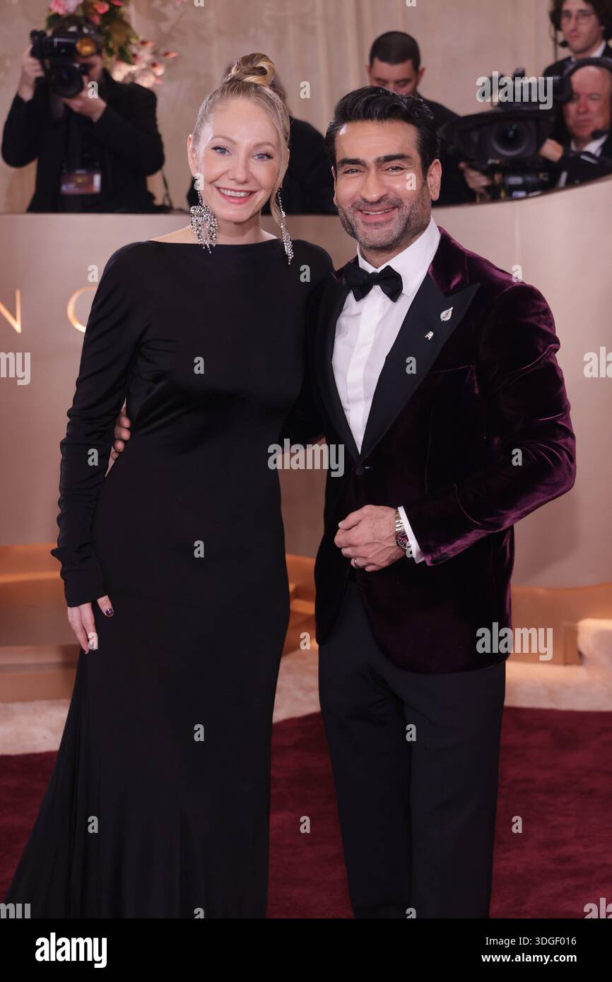 Emily V. Gordon and Kumail Nanjiani attend the 83rd annual Golden Globe ...