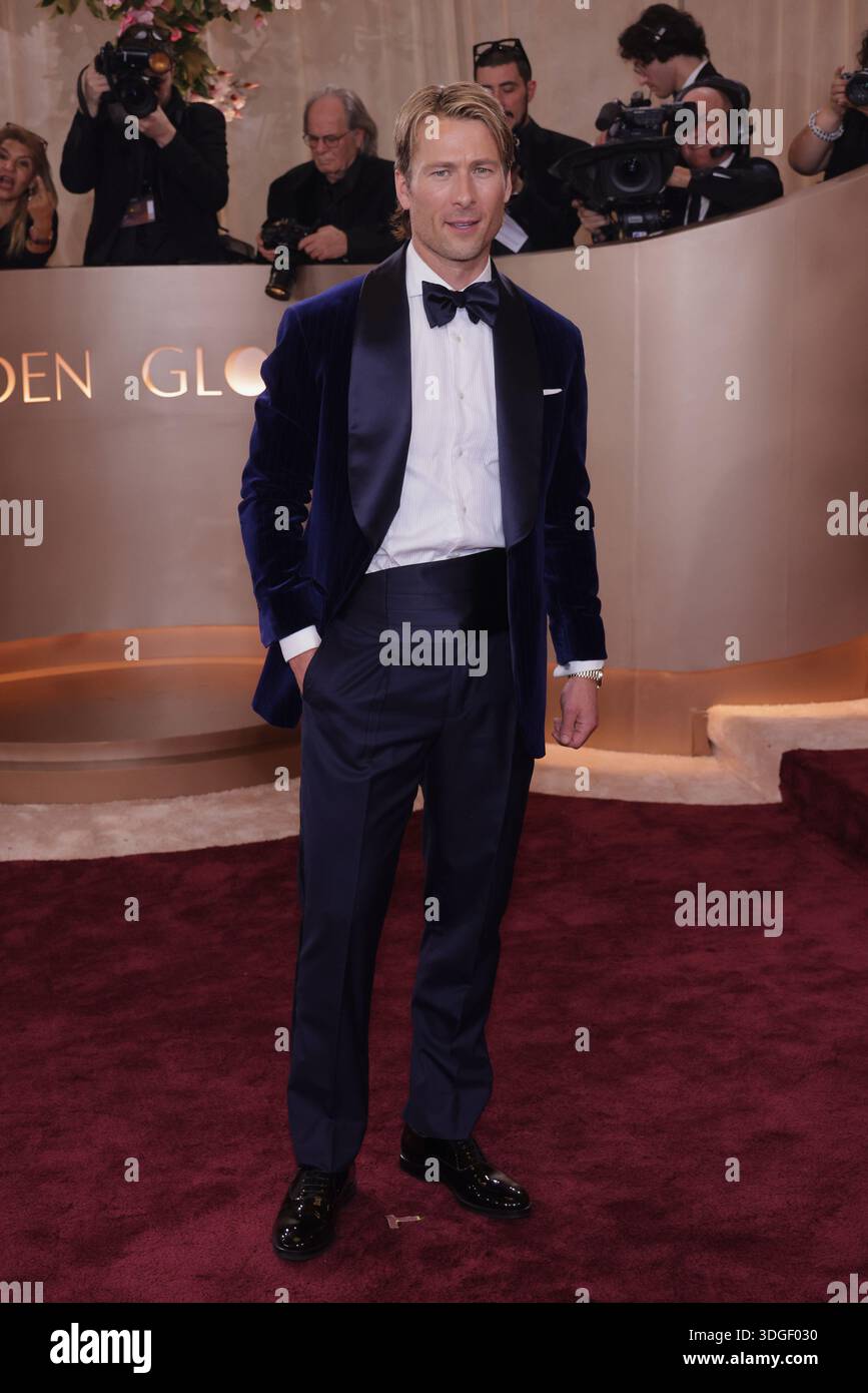 Glen Powell attends the 83rd annual Golden Globe Awards at The Beverly ...