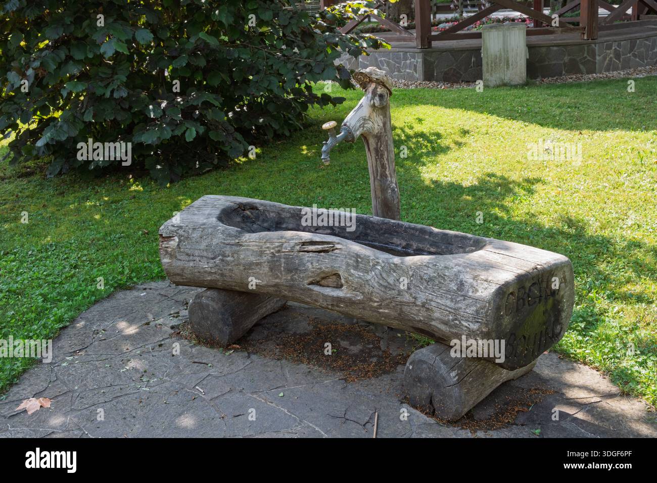 Rustic feature water trough hi-res stock photography and images - Alamy