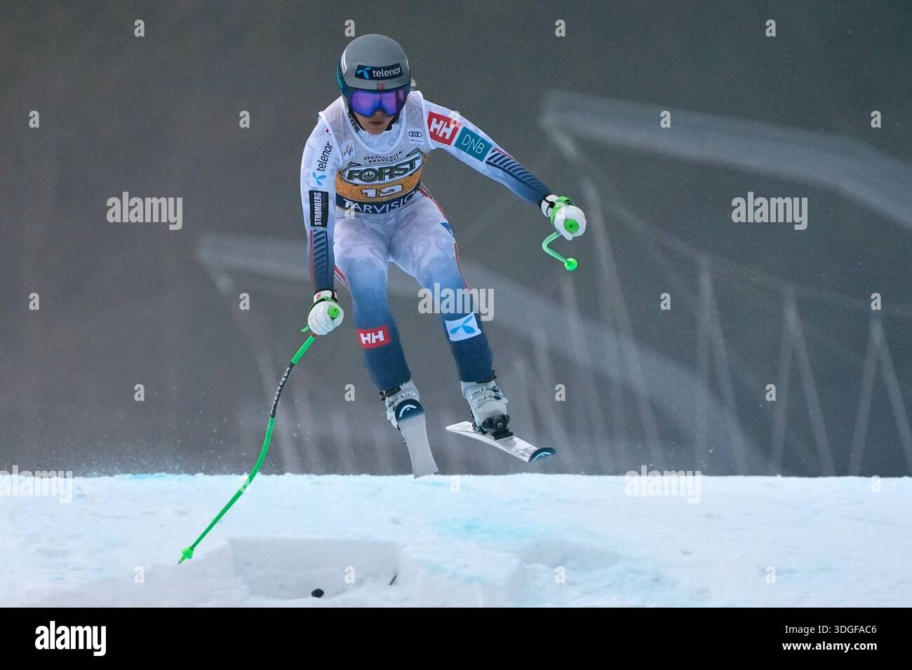 Norway's Kajsa Vickhoff Lie speeds down the course during an alpine ski ...