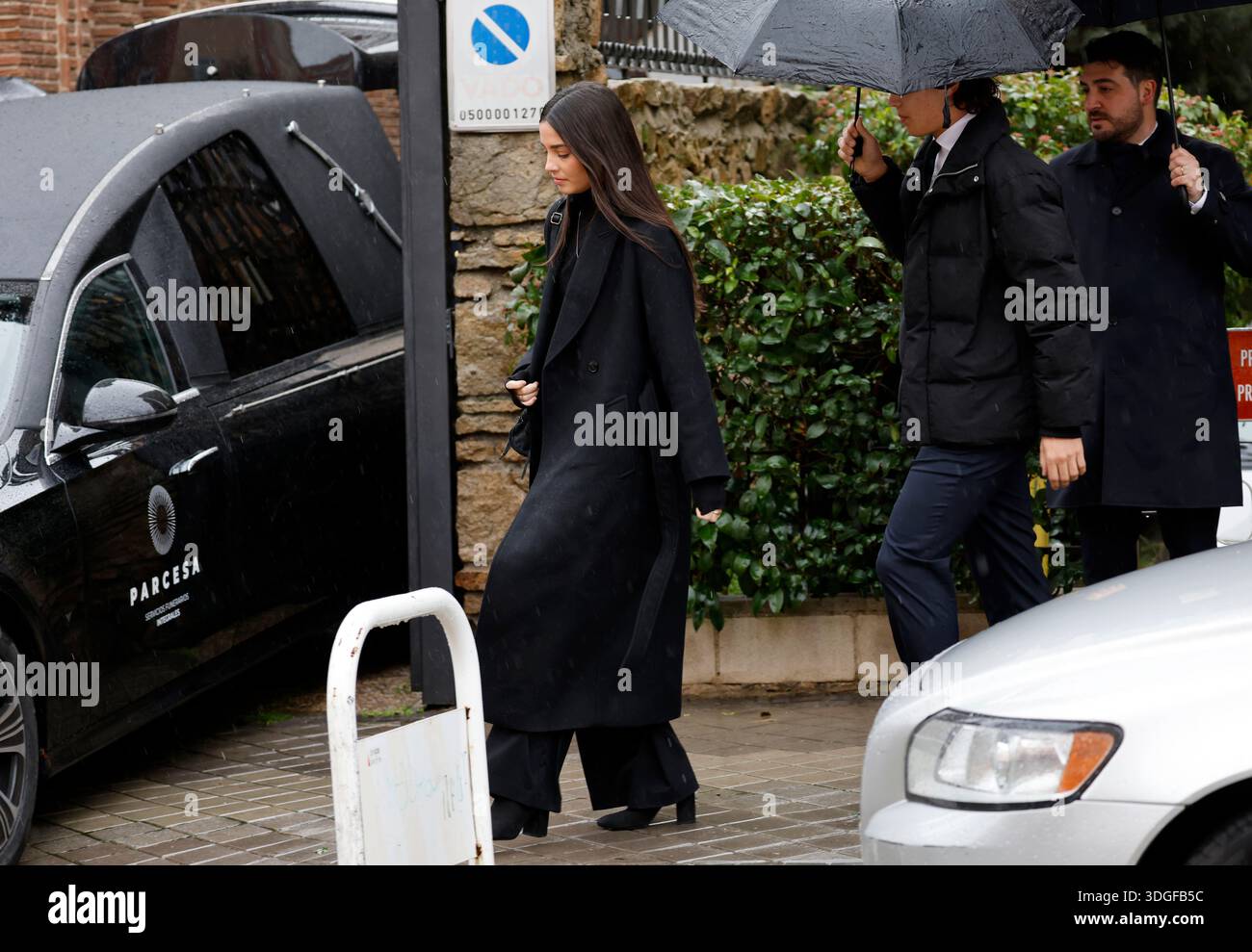 Attendees at the funeral of Princess Irene of Greece arrive at the ...