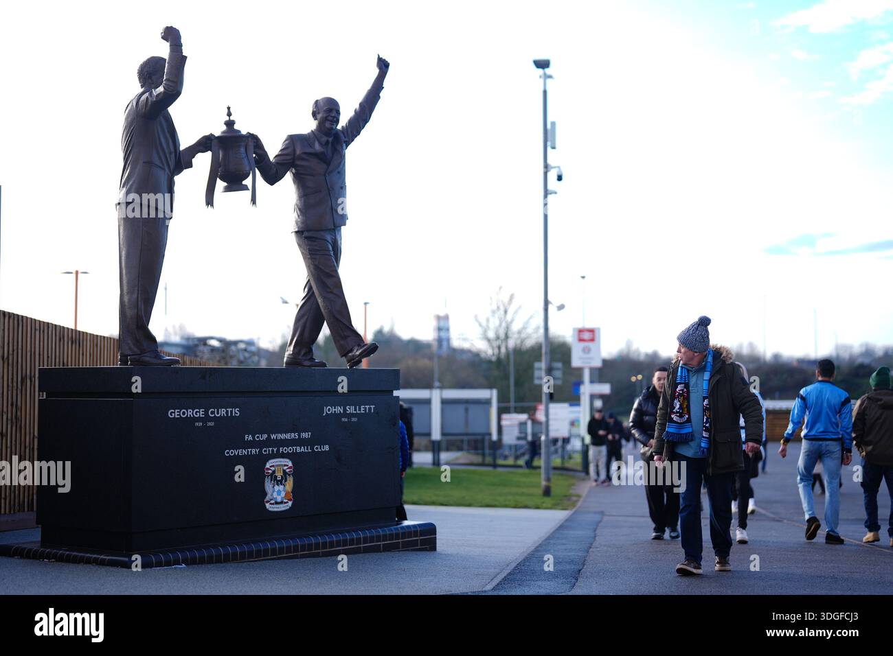 Coventry City fans arrive before the Sky Bet Championship match at ...