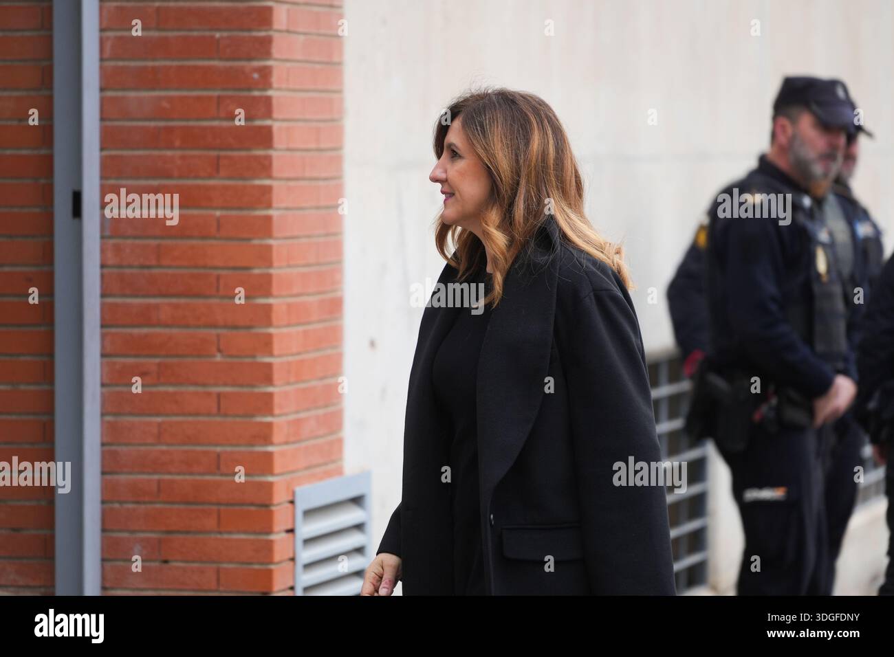 The mayor of Valencia, María José Catalá, before the funeral for the ...