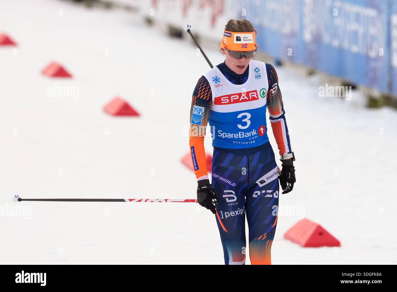 Steinkjer, Norway 20260117. Anne Kjersti Kalvå finishes second in the ...