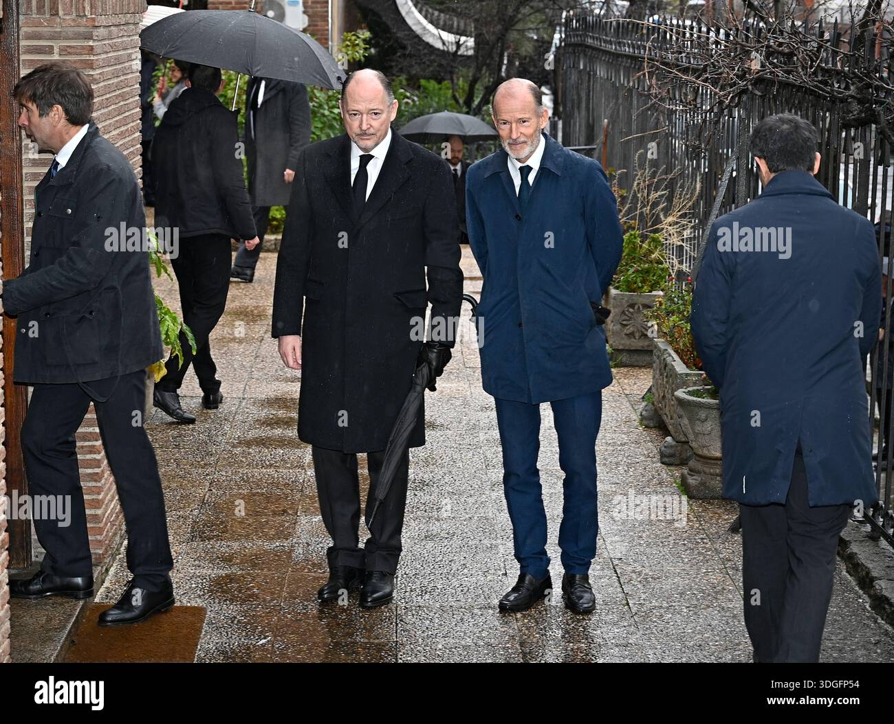 Konstantin and Kyril of Bulgaria arrive at the Greek Orthodox Cathedral ...