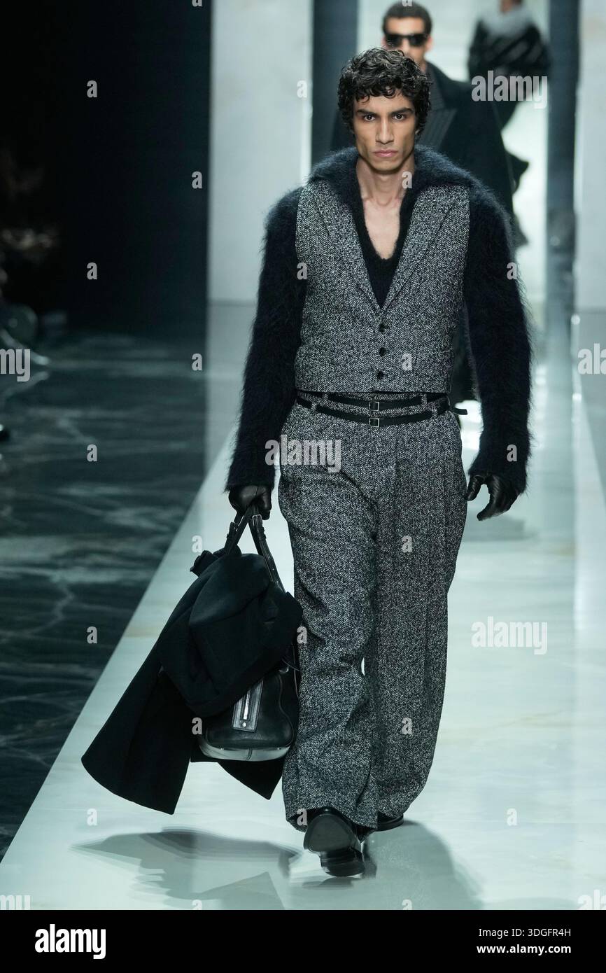 A model wears a creation as part of the Dolce & Gabbana Fall/Winter ...