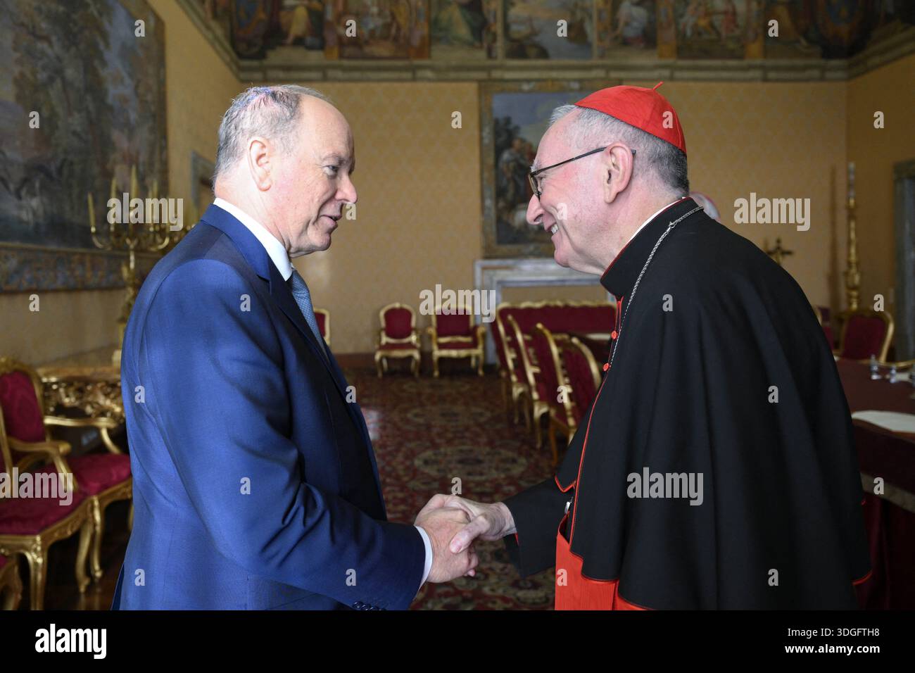 Vatican's Secretary of State cardinal Pietro Parolin meets Prince ...