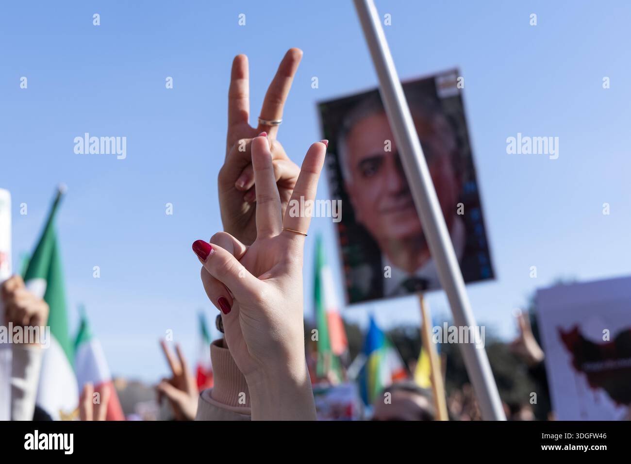 Rome, Italy. 17th Jan, 2026. Demonstration in Rome to protest the ...