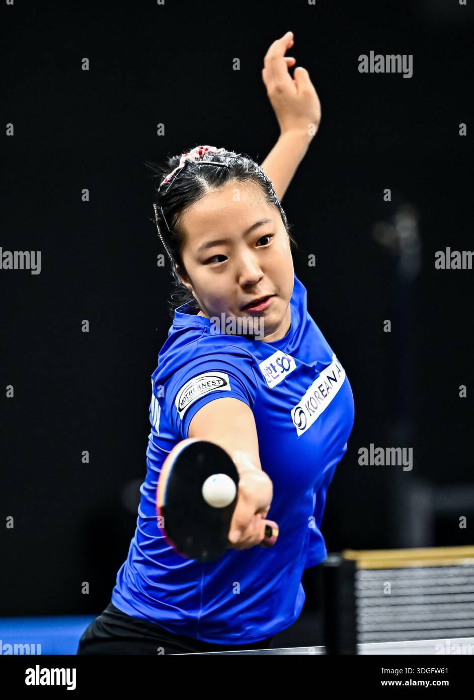 Doha, Qatar. 17th Jan, 2026. Shin Yubin of South Korea competes against ...