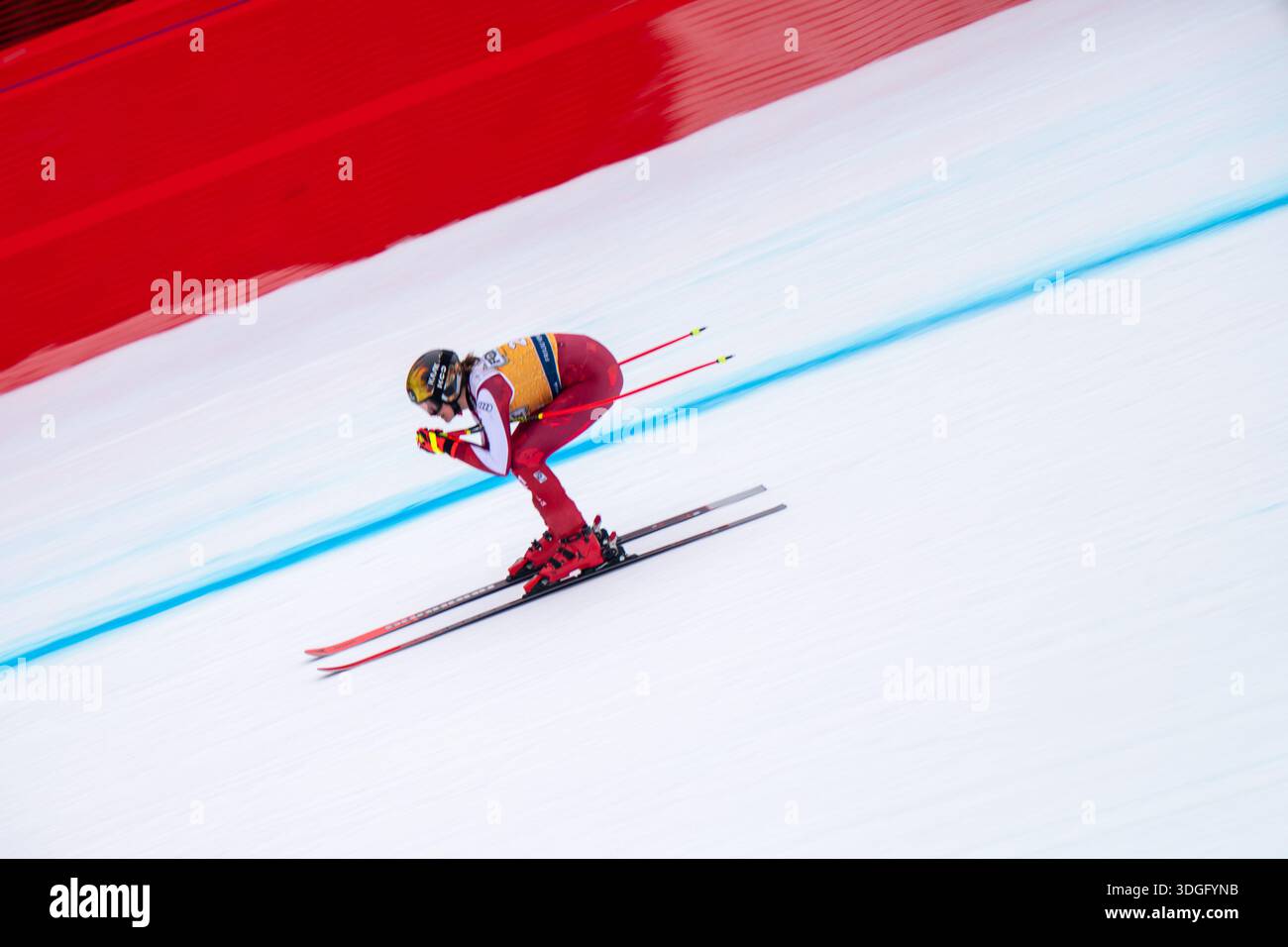 Tarvisio, Italy. 17th Jan, 2026. Christina Ager (AUT) jumps on the ...