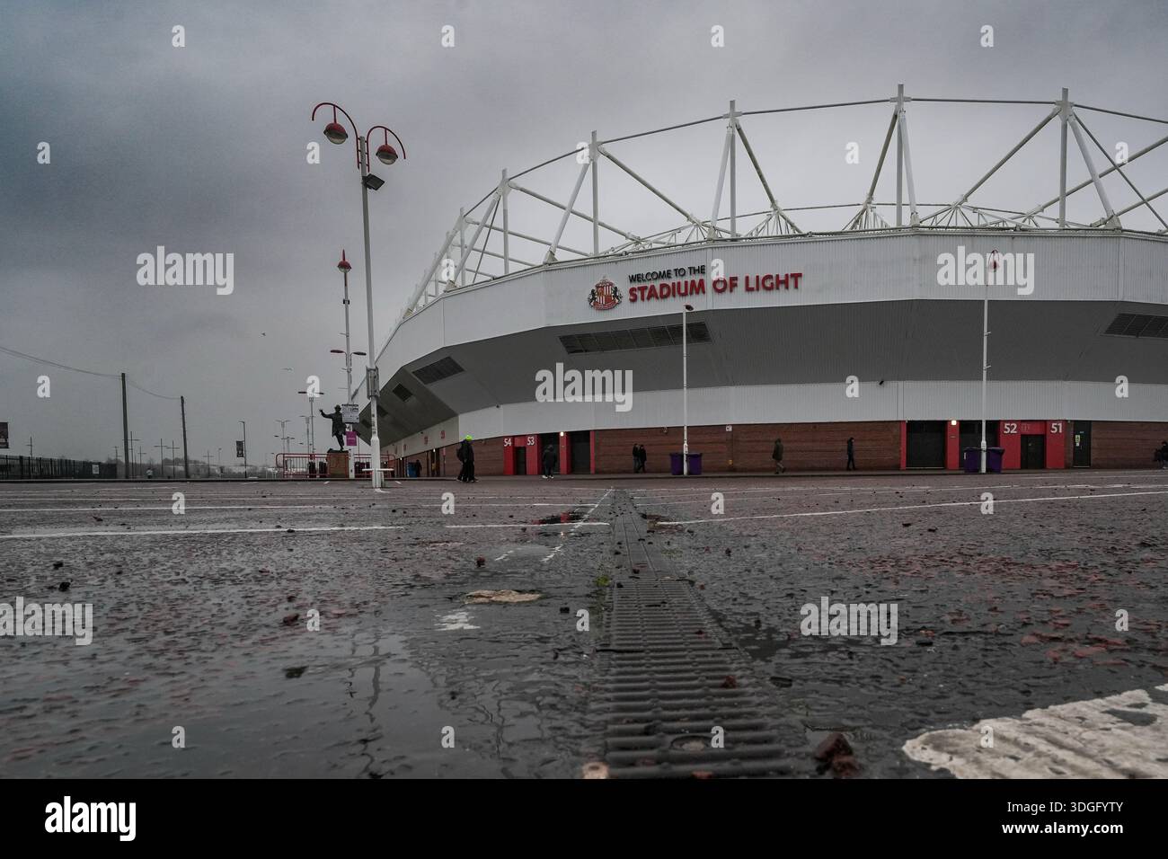 A ground shot showing the stadium during the Premier League match ...