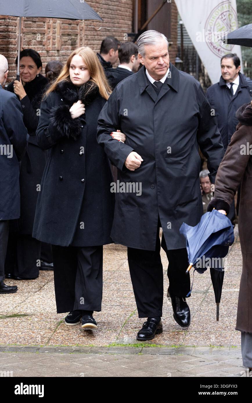 Irini Fournier Vardinoyannis, with her father, Antonio Fornier leaving ...