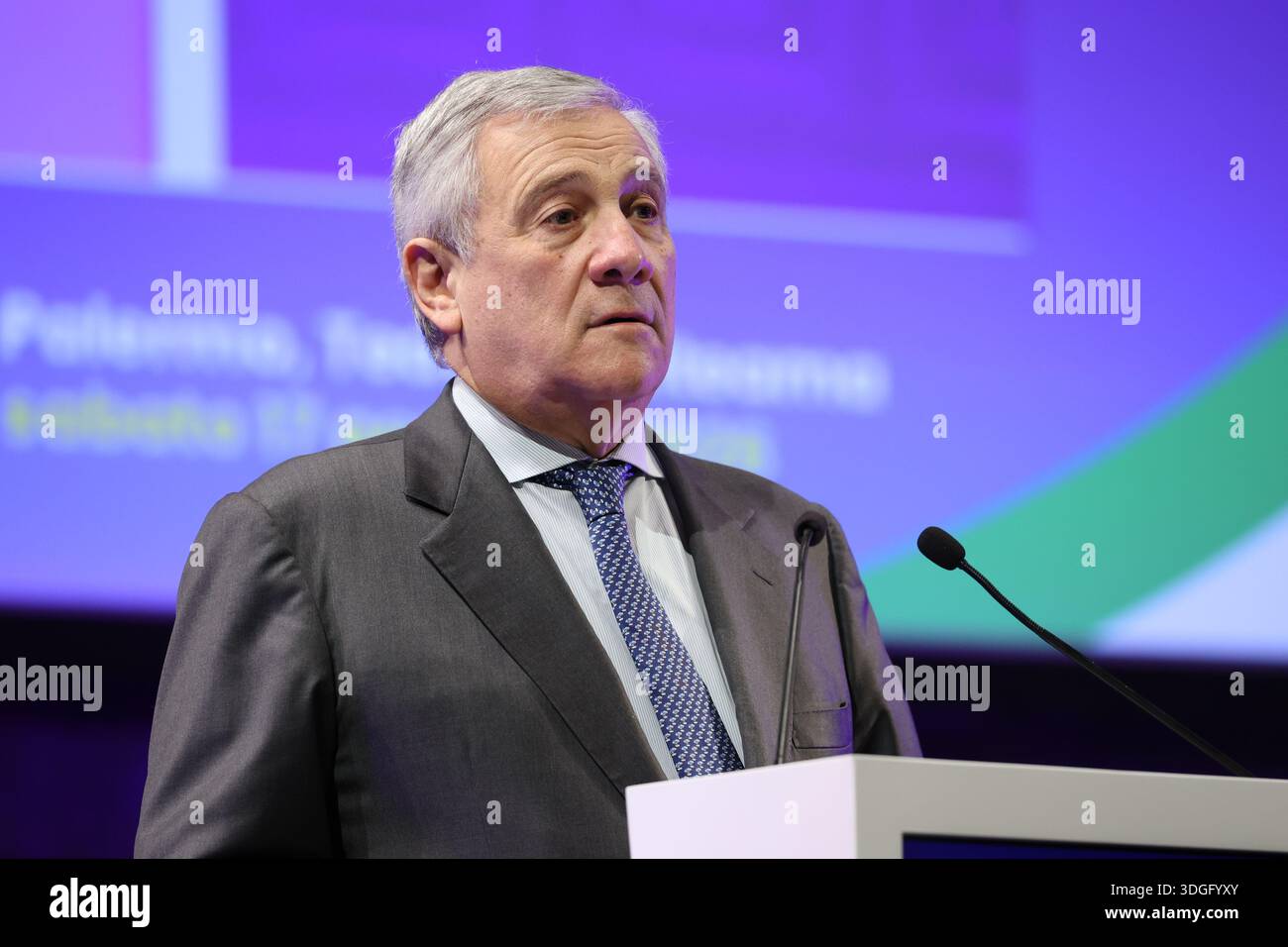 Palermo, Italy. 17th Jan, 2026. Antonio Tajani in Palermo at the ...