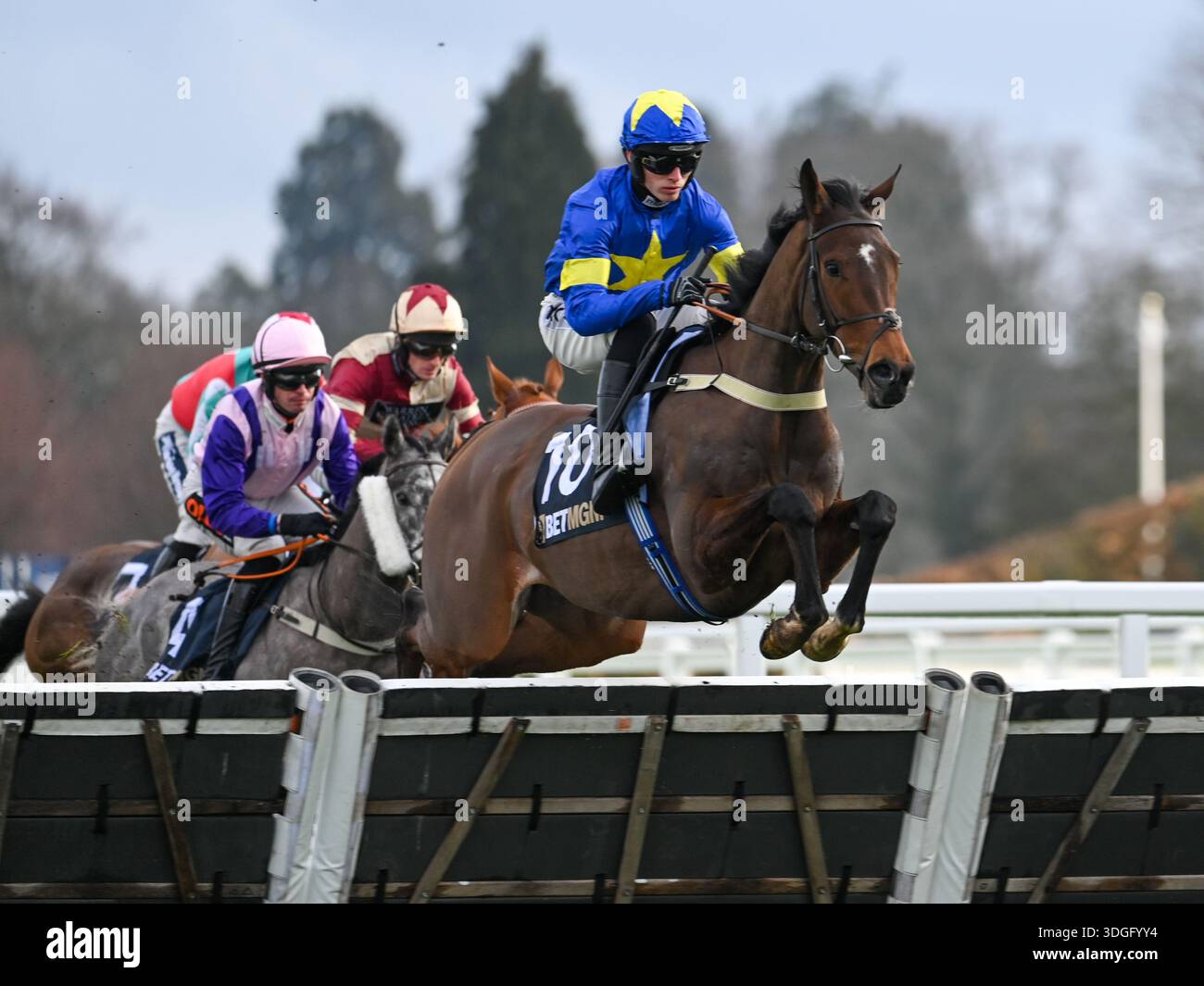 Ascot, UK. 17 January, 2026. Winston Junior ridden by Harry Cobden and ...
