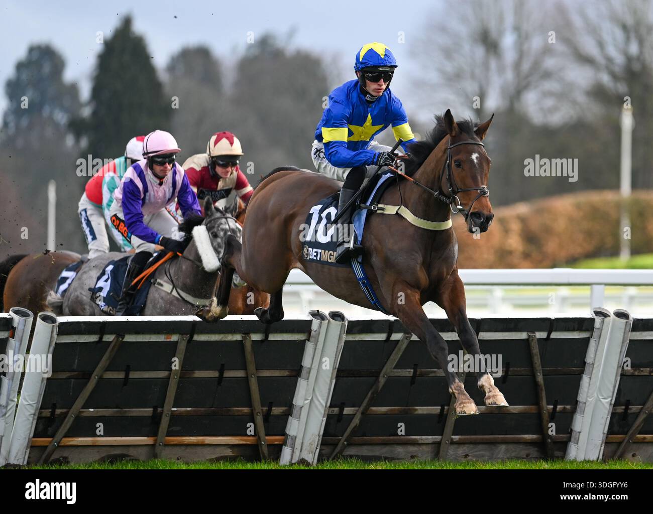 Ascot, UK. 17 January, 2026. Winston Junior ridden by Harry Cobden and ...