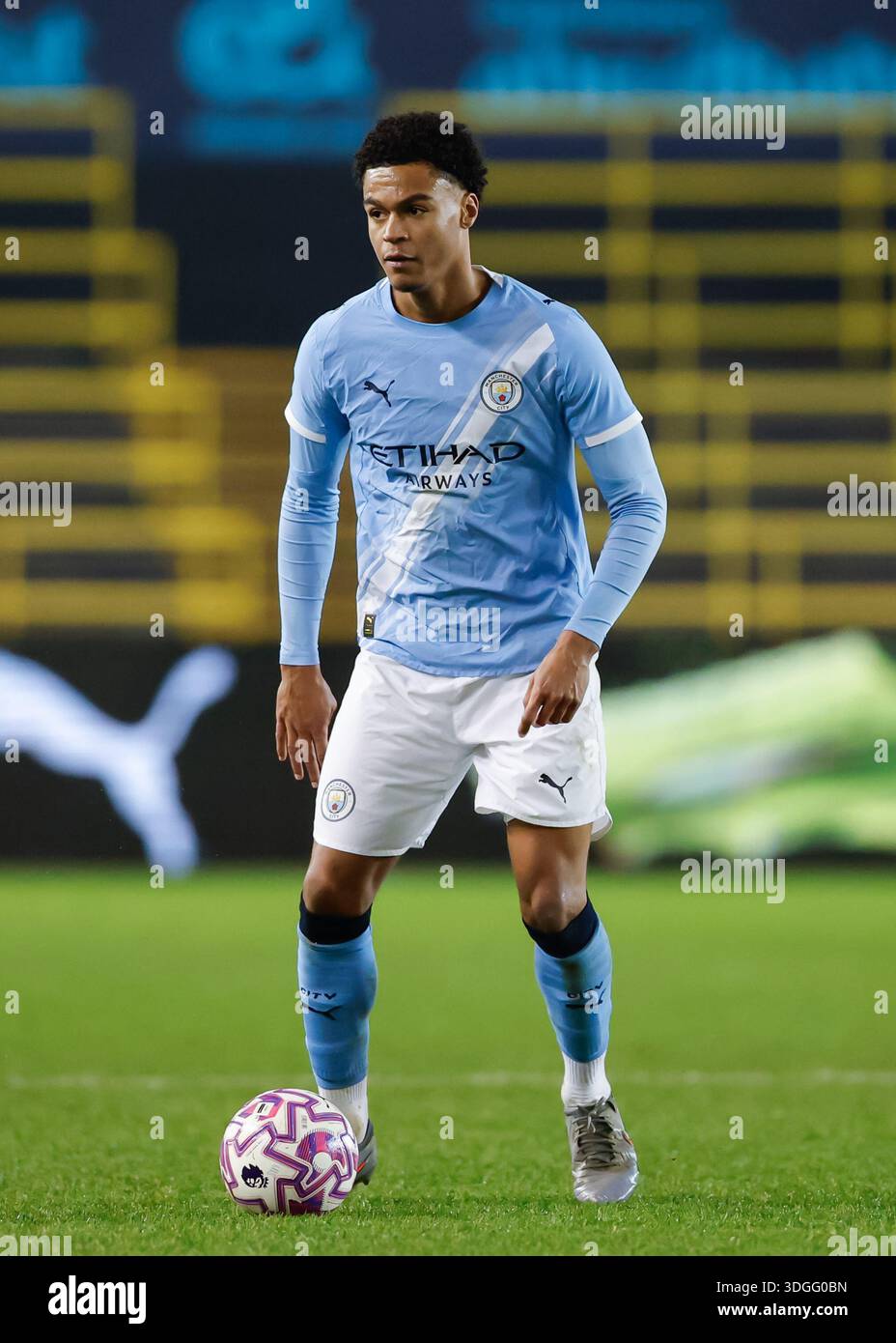 Manchester, UK. 16th Jan, 2026. Leke Drake of Manchester City during ...