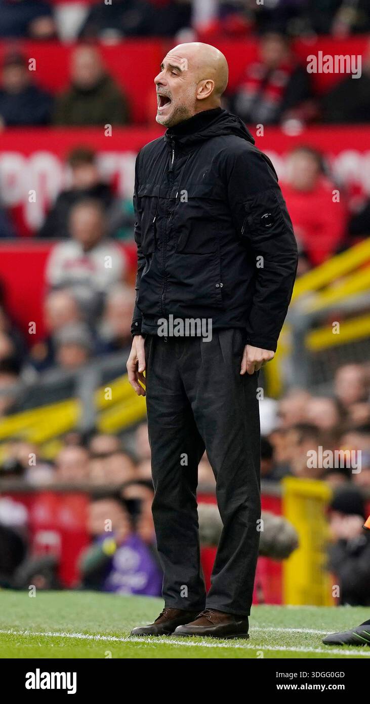 Manchester, UK. 17th Jan, 2026. Pep Guardiola coach of Manchester City ...