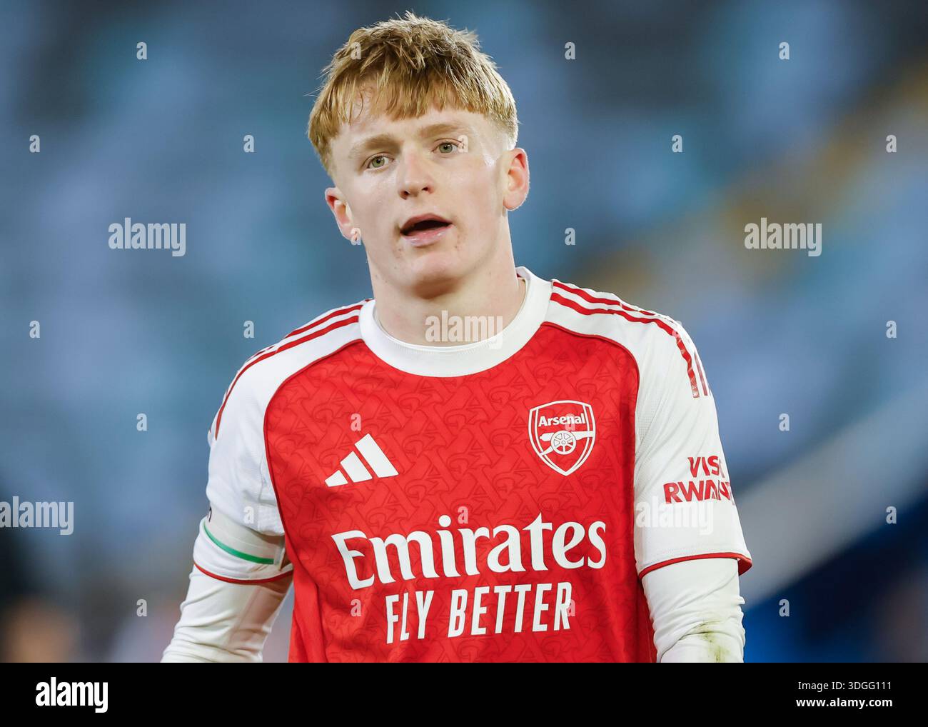 Manchester, UK. 16th Jan, 2026. Callan Hamill of Arsenal during the ...