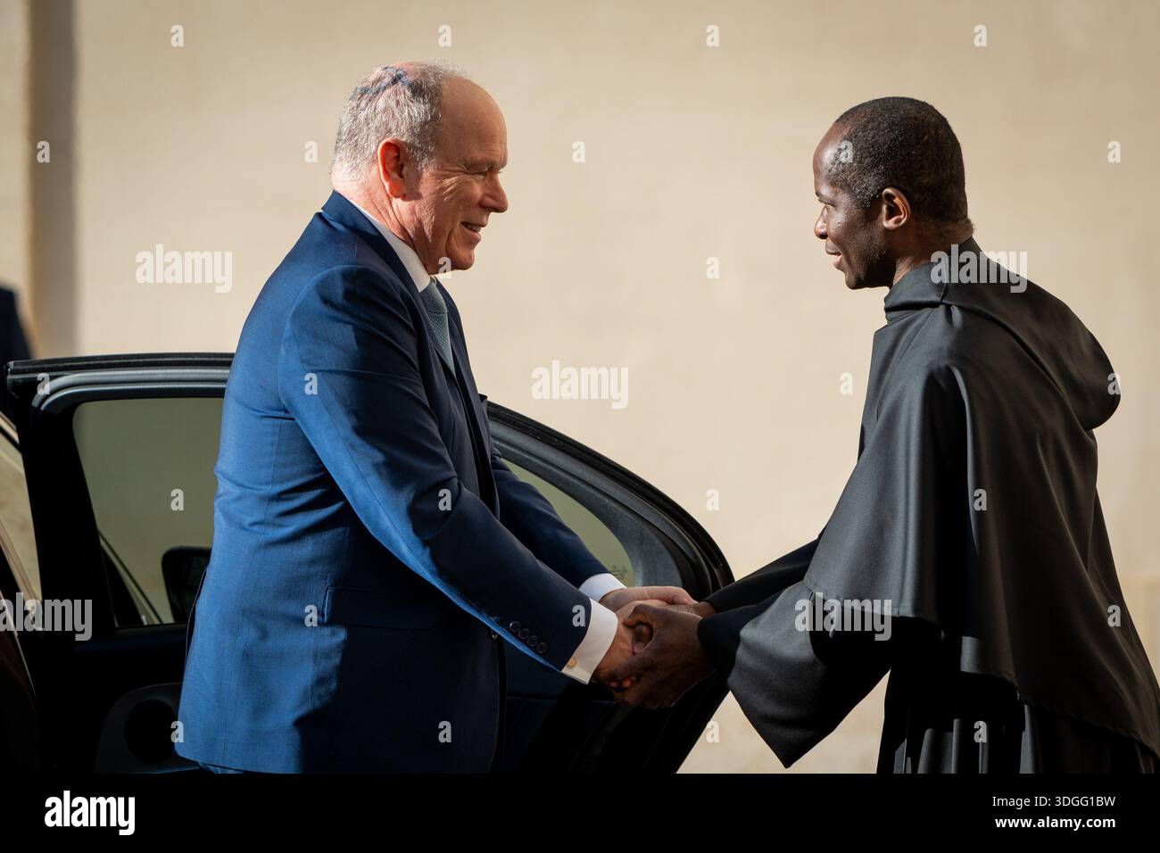 Vatican City, Vatican. 17th Jan, 2026. Prince Albert II of Monaco is ...