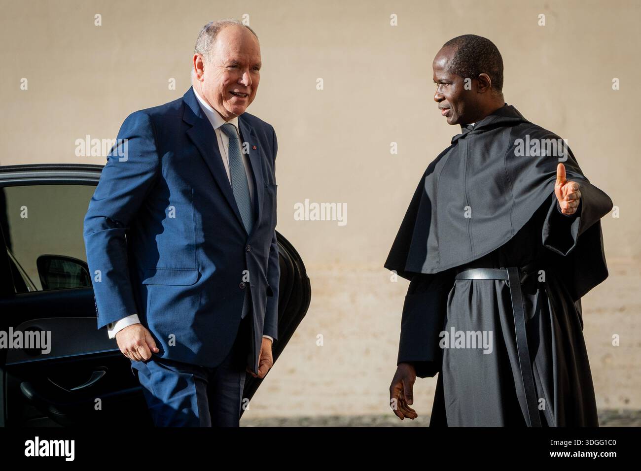 Vatican City, Vatican. 17th Jan, 2026. Prince Albert II of Monaco is ...