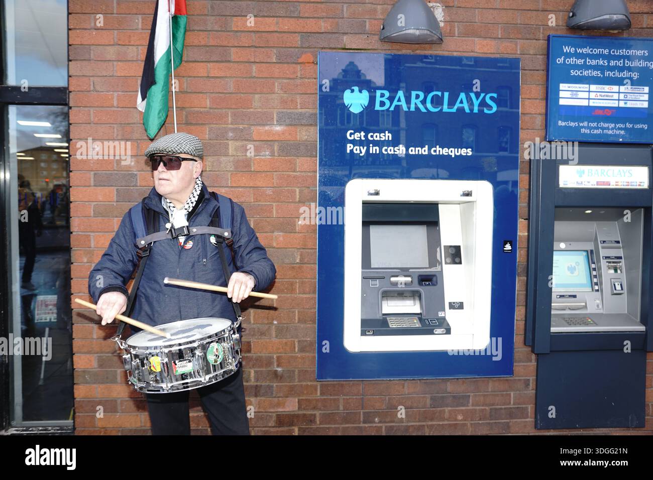 Protest Barclays, London, UK, 17th January 2026, Palestine, Israel ...