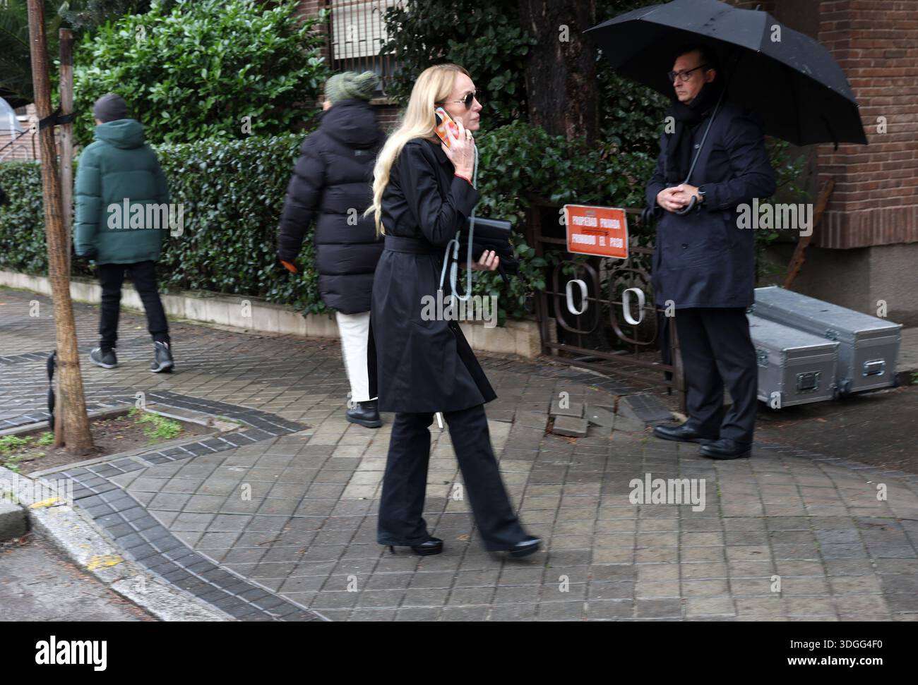 Esther Alcocer Koplowitz leaves the Greek Orthodox Cathedral of Saint ...