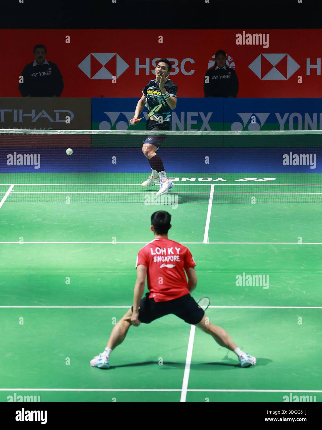 Jonatan CHRISTIE of Indonesia vs. LOH Kean Yew of Singapore during Men ...