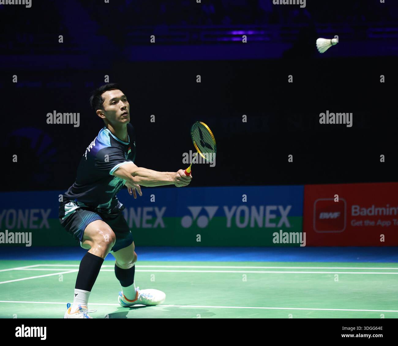 Jonatan CHRISTIE of Indonesia vs. LOH Kean Yew of Singapore during Men ...