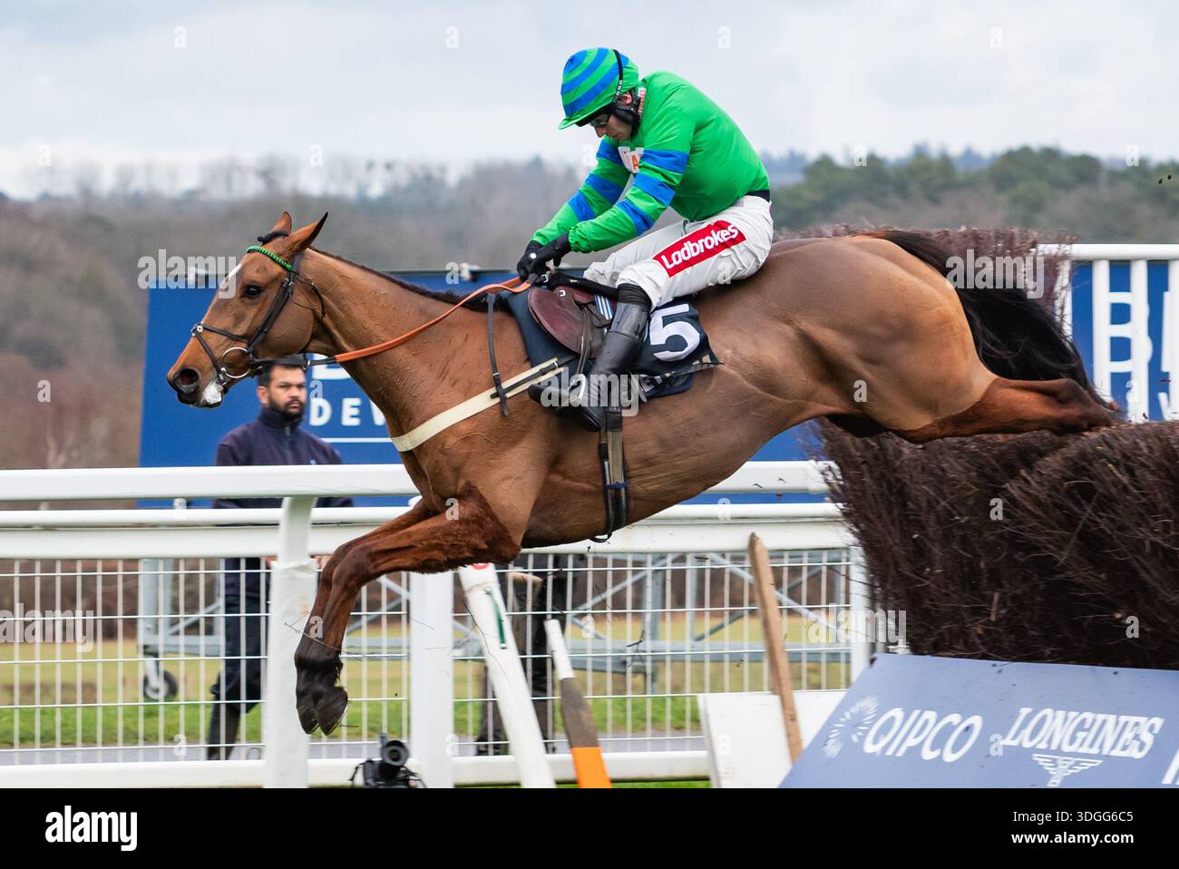 Ascot, UK, Saturday 17th January 2026; The Jukebox Kid and jockey Ben ...