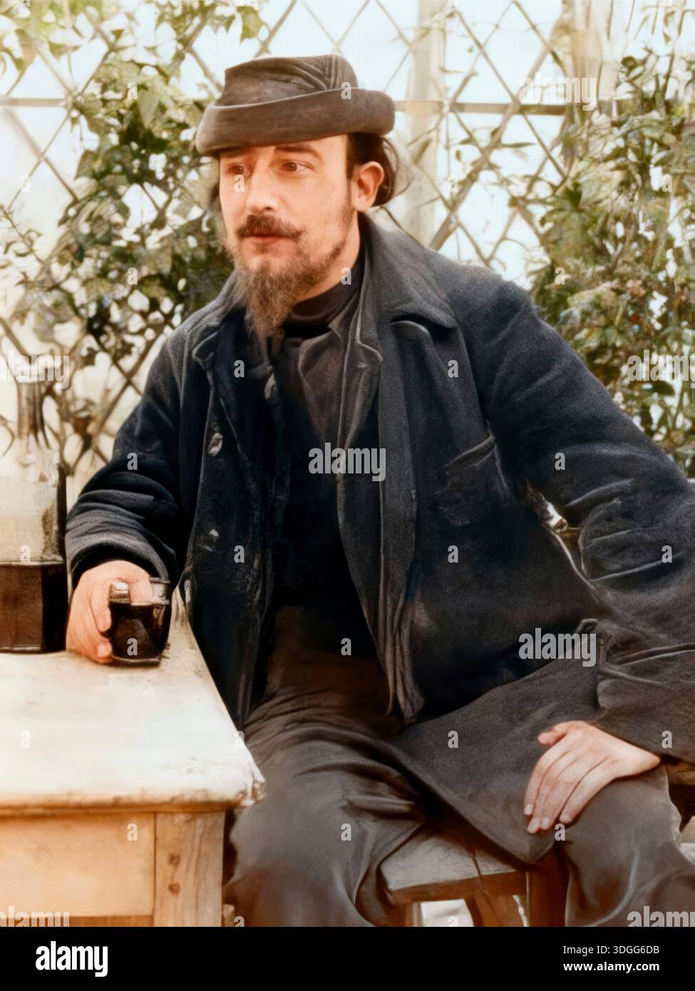 Erik Satie, 1866 – 1925, a French composer and pianist, portrait ...