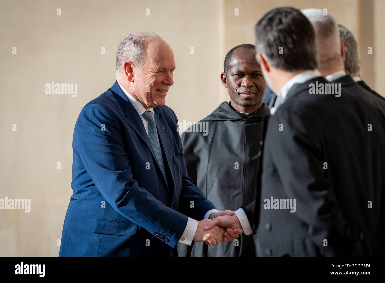 Vatican City, Vatican. 17th Jan, 2026. Prince Albert II of Monaco seen ...