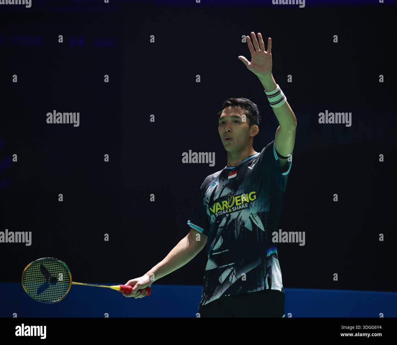 Jonatan CHRISTIE of Indonesia vs. LOH Kean Yew of Singapore during Men ...