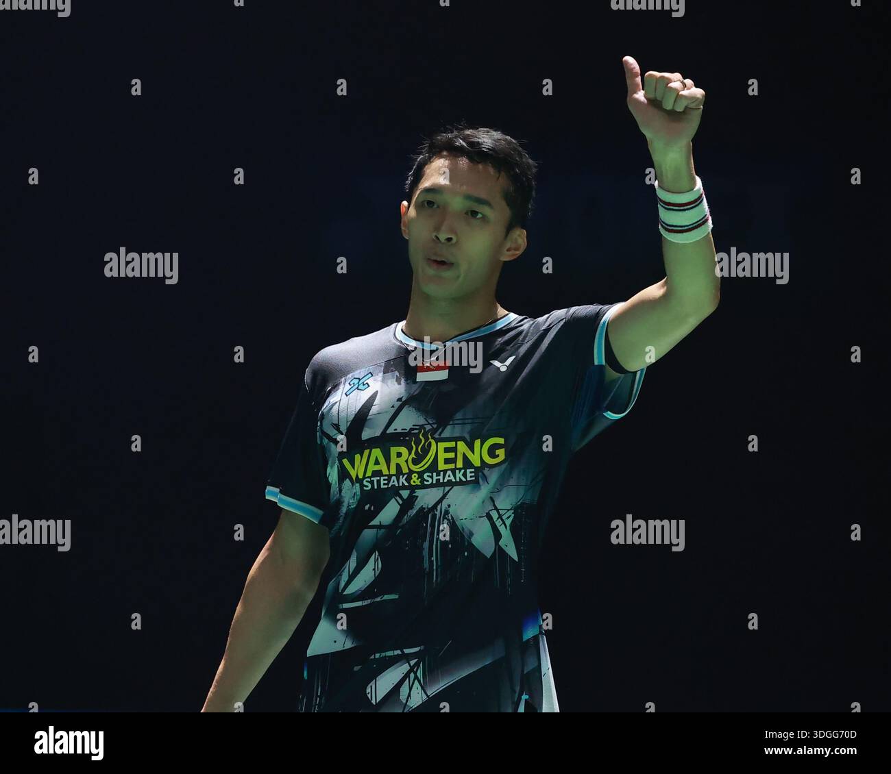 Jonatan CHRISTIE of Indonesia vs. LOH Kean Yew of Singapore during Men ...
