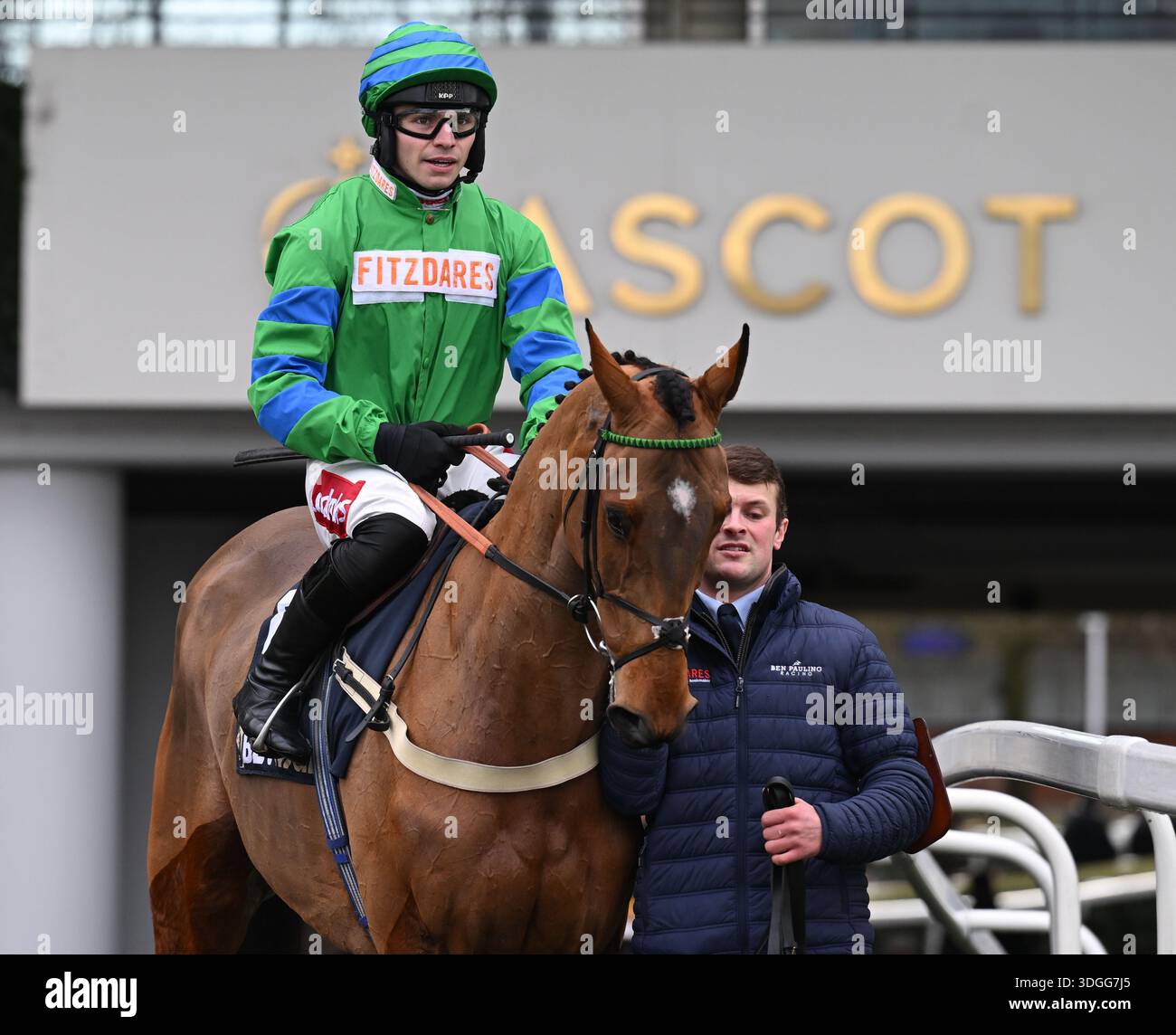 Ascot, UK. 17 January, 2026. The Jukebox Kid ridden by Ben Jons and ...