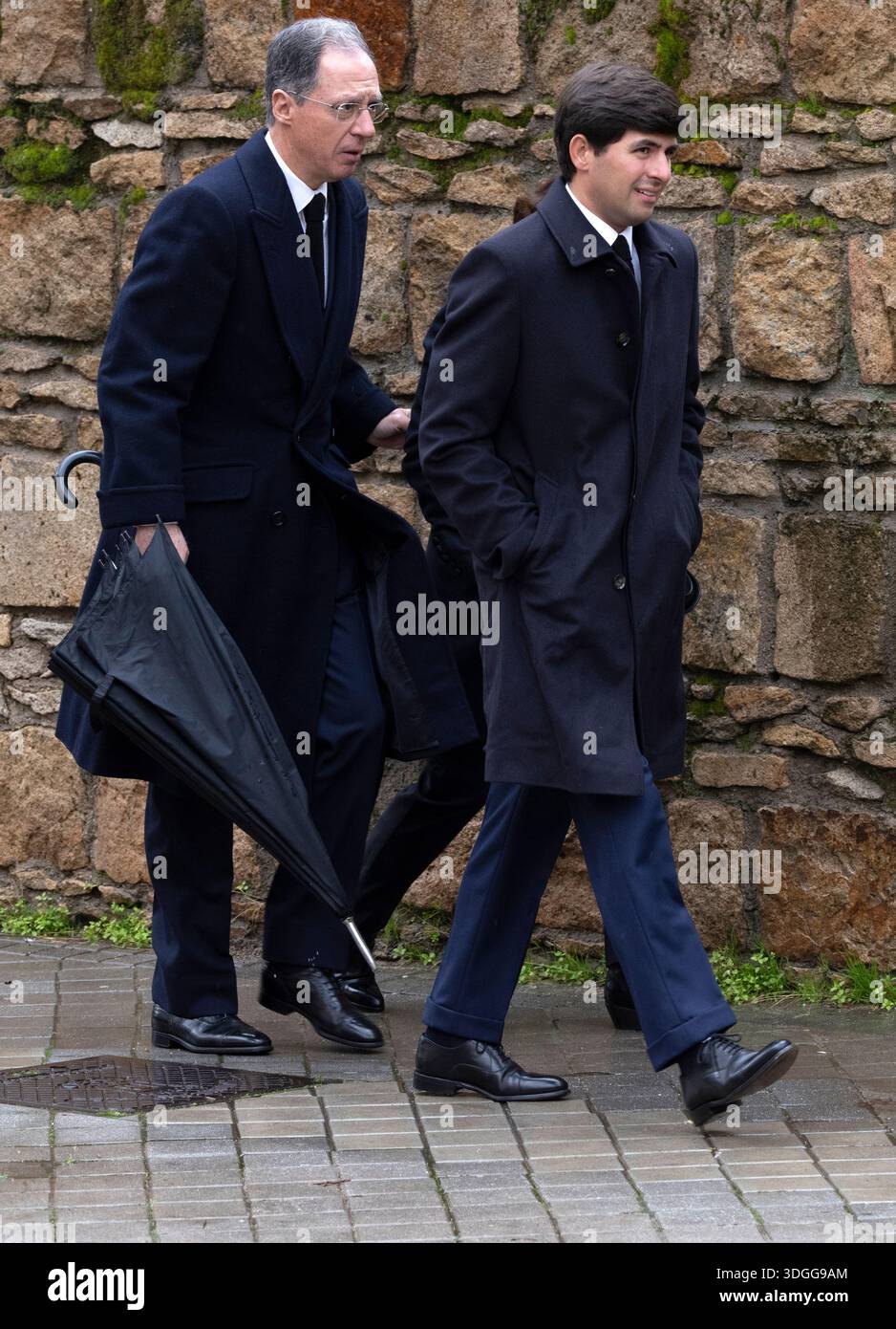 Lucas and Juan Urquijo leave the Greek Orthodox Cathedral of Saint ...