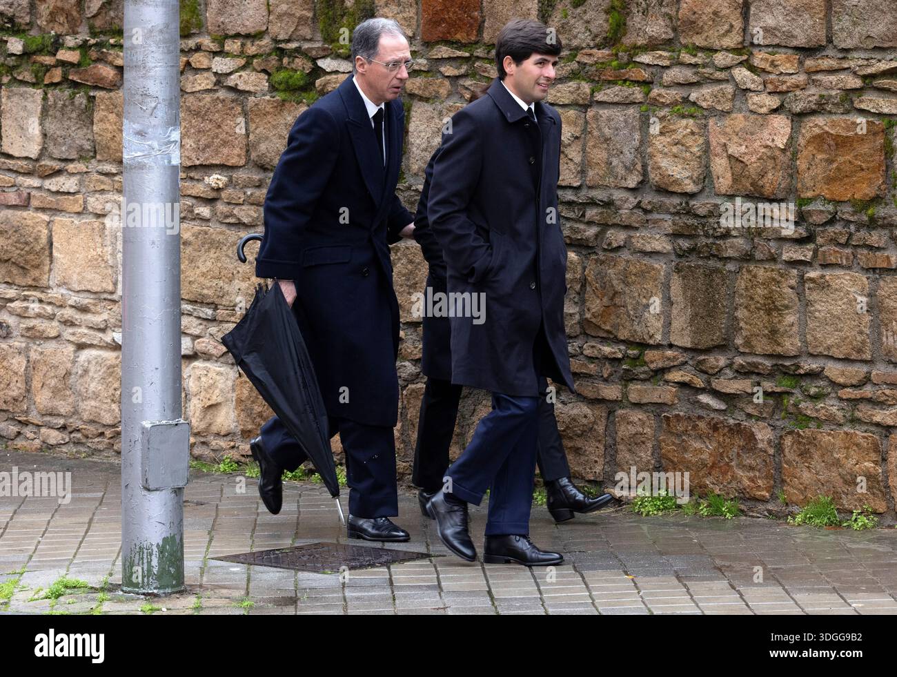 Lucas and Juan Urquijo leave the Greek Orthodox Cathedral of Saint ...