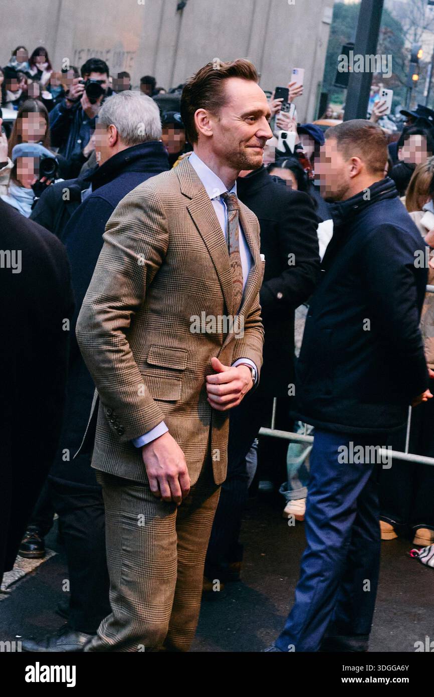 Tom Hiddlestone Milan Fashion Week - Men F/W 2026-27 Ralph Lauren ...