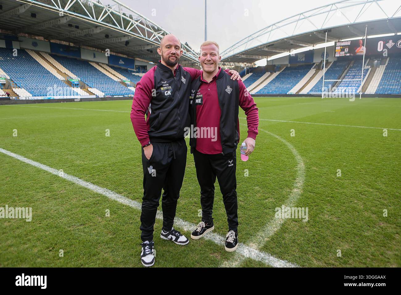 Matty English and George King during the Pre- Seaon Friendly match ...