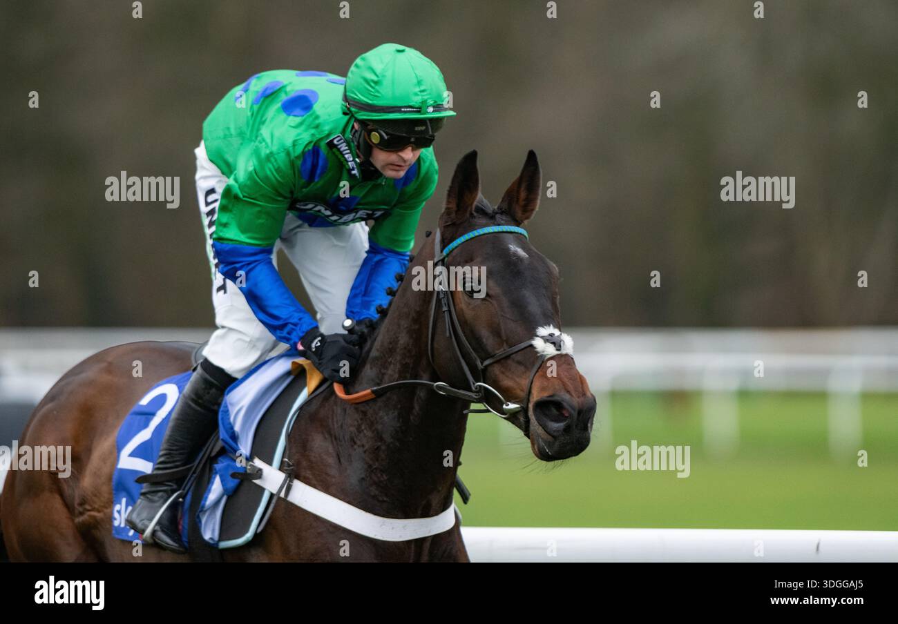 Haydock Park, UK, Saturday 17th January 2026; Old Park Star & Nico De ...
