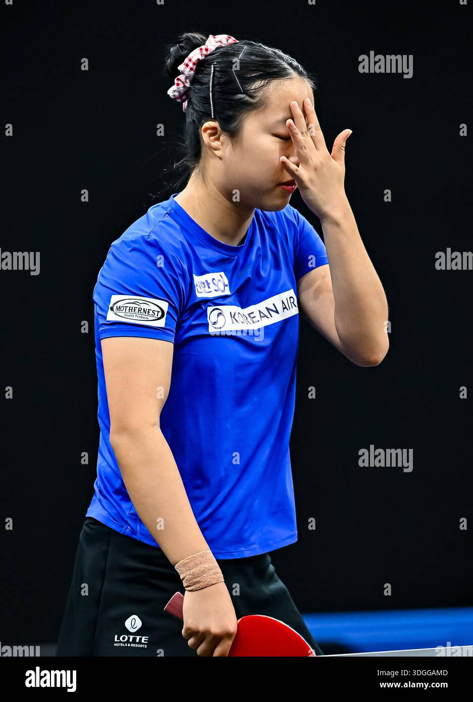Doha, Qatar. 17th Jan, 2026. Shin Yubin of South Korea competes against ...