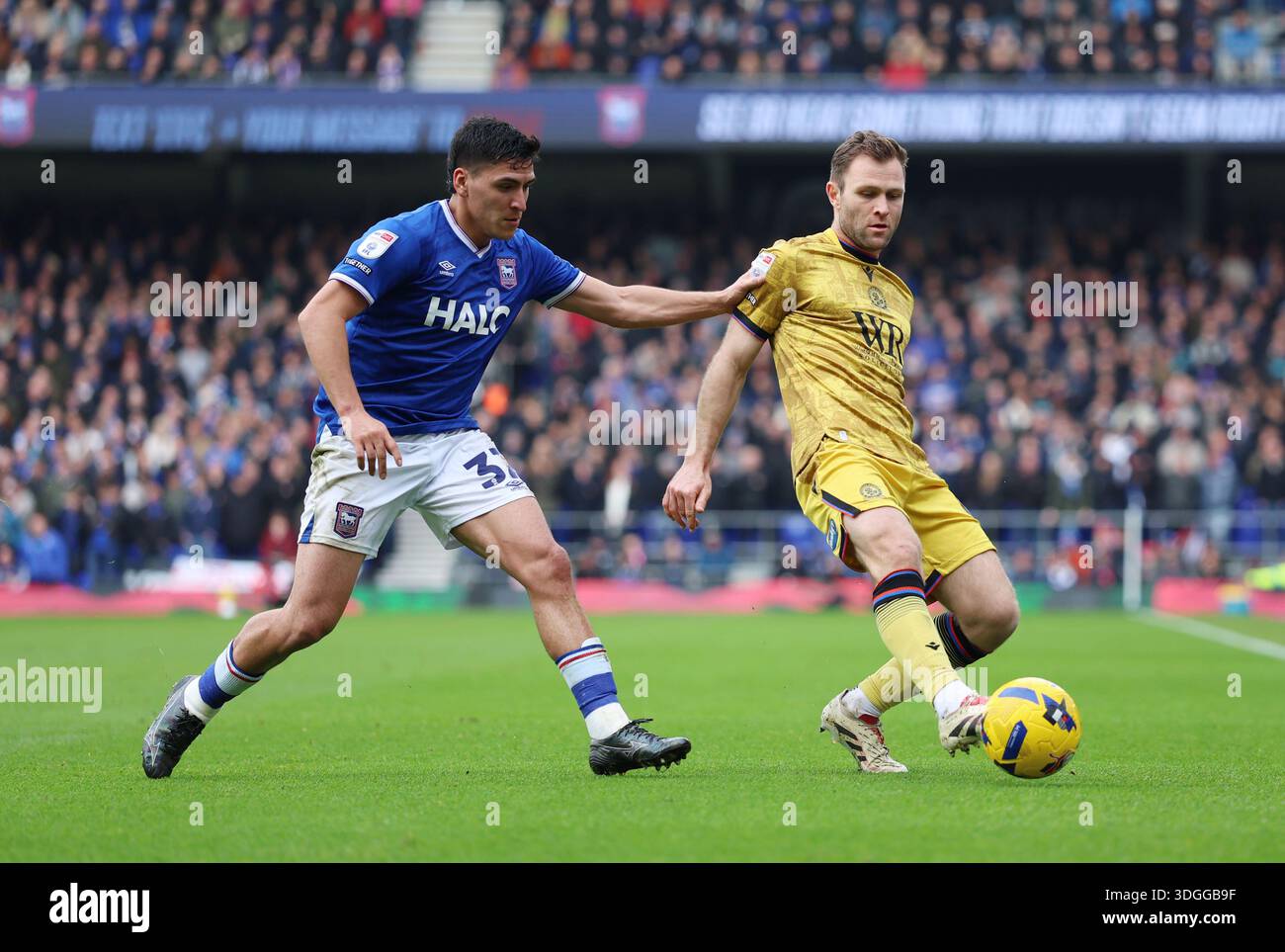 Ipswich Town's Marcelino Nunez and Blackburn Rovers' Sondre Tronstad ...