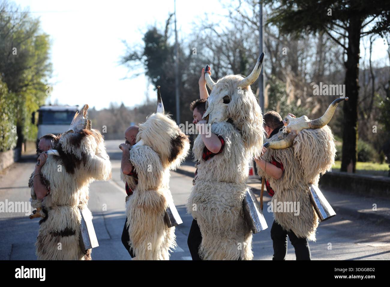 Rijeka, Croatia. 17th Jan, 2026. People in costumes take part in the ...